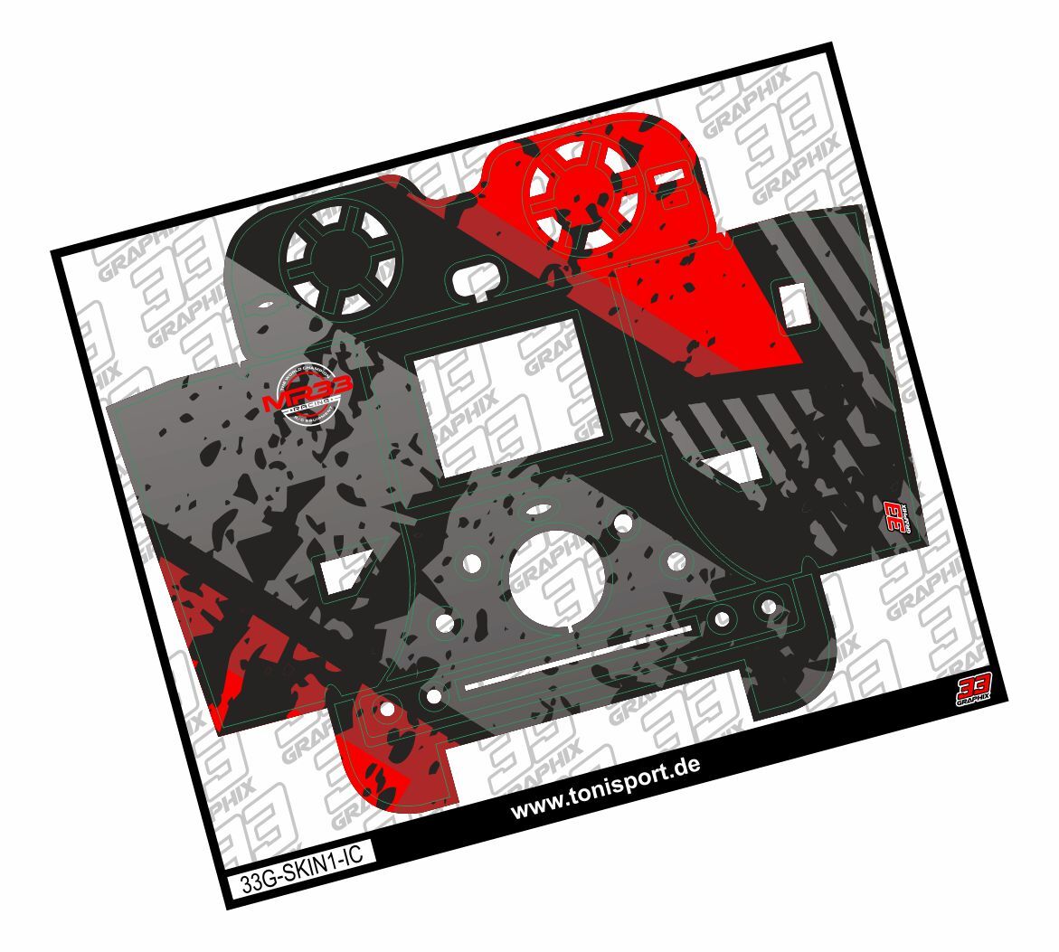 MR33 Junsi 308 & 406 Duo Aufkleberbogen by 33Graphix | 33G-SKIN1-308