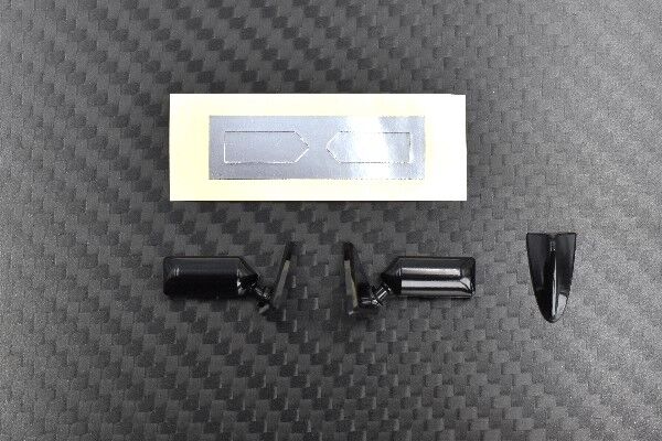 ReveD Flex GT Mirror Set Type A - Black | REV-DB-M01-AK