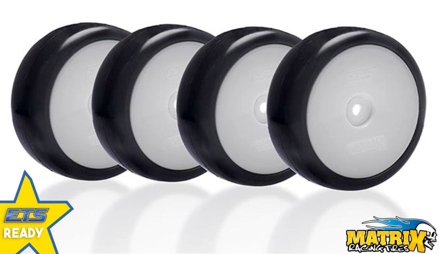 5 SETS Matrix 1:10 EP D36 Rubber Tire Preglued Asphalt (4) ETS Modified ...